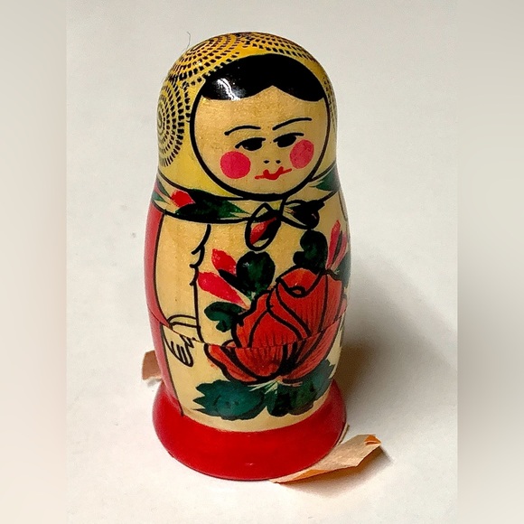 Art | Vintage Soviet Era Russian Miniature Set Of 3 Female Matryoshka ...